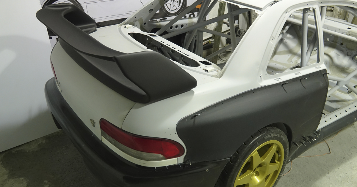 SPOILER WRC S6/P2000 FOR SUBARU IMPREZA GC8 - ANTONENKO555